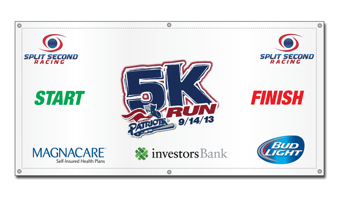 Custom Banners for Racing Events - Athlete Race Numbers