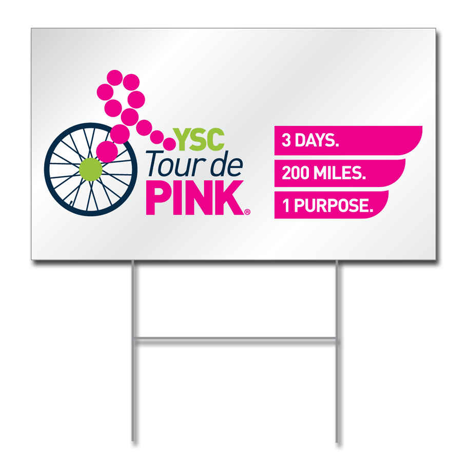 Custom Lawn Signs for Racing and Athletic Events